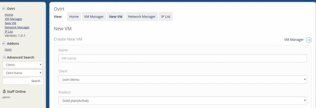 oVirt virtualization manager - Bobcares