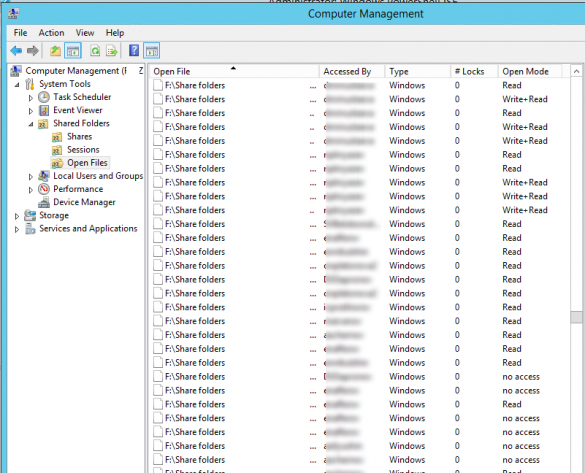 View And Close Open Files In Windows Server SMB Share